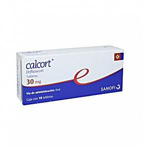 7501061002307 UPC Calcort 30MG 10 Tabs, Deflazacort