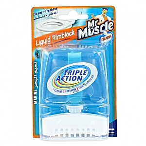 6281100875734 UPC Mr. Muscle Toilet Liquid Rim Block Marine - 55ML