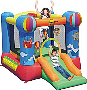 6933491900709 UPC Happy Hop Hot Air Balloon Slide and Hoop Bouncer ...