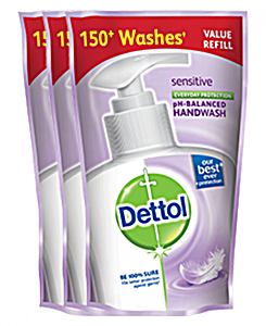 8901396313267 UPC Dettol Sensitive Handwash 3 175 ML - 1 Packet