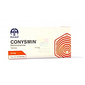 Digit-Eyes UPC data: 7502227871676 UPC Conysmin (metoclopramide) 10MG 20tab