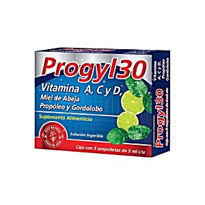 7503008434899 UPC Progyl 30 Vitamina A, C Y D, Miel De Abeja, Propóleo ...