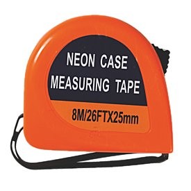 3000000440582 UPC Tape Measure In Neon Case 8m x 25mm